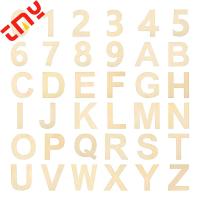 China Custom Laser Cut 3D Wooden Alphabet Letters Unfinished 10x10 inch for Wall Decoration for sale