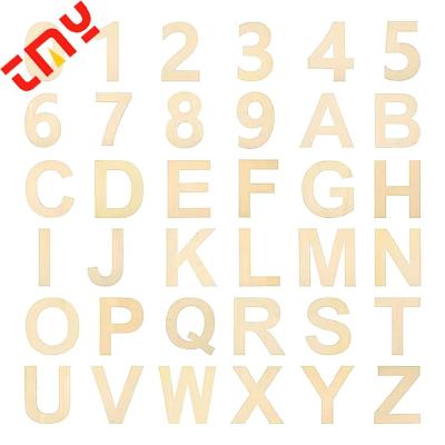China Custom Laser Cut 3D Wooden Alphabet Letters Unfinished 10x10 inch for Wall Decoration for sale
