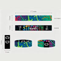 China Programmable Custom QR NFC Tag 213 Textile Fabric RFID Wristbands Disposable Fabric Wrist Bands for Event Access Control for sale