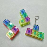 China Custom Design Relief Fidget Light Up Keycap Keychain Cute Animal Switch ASMR Sensory Click Stim Toy Led Click for sale
