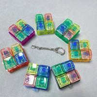 China Custom Design Relief Fidget Light Up Keycap Keychain Cute Animal Switch ASMR Sensory Click Stim Toy Led Click for sale