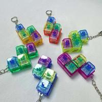 China Custom Design Relief Fidget Light Up Keycap Keychain Cute Animal Switch ASMR Sensory Click Stim Toy Led Click for sale