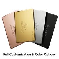 China Premium 24K Gold Plated Metal NFC Card Set With Luxury Matte Black Box For VIP Club And Executive Gifting for sale