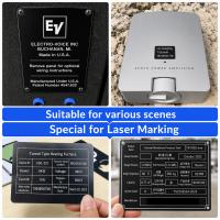 China Custom Silk-screened Anodized Aluminum Stainless Steel Titanium Engraved Nameplates Black Aluminum Blank Tag Laser marked for sale