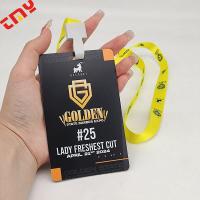 China Custom Logo ID Card Holder Lanyards Personalized Polyester Neck Strap Lanyards With Hook for sale