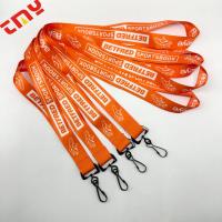 China Custom Logo ID Card Holder Lanyards Personalized Polyester Neck Strap Lanyards With Hook for sale