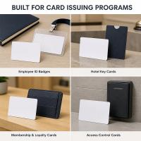 China Blank White PVC Cards CR80 Printable ID NFC RFID F08 Chip Smart Cards for Office Access Control Hotel Membership for sale