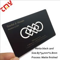 China Personalized Laser Cut Business Card With Logo Custom Digital Luxury Hollow Out Black/Silver/Gold Metal Card Printing for sale
