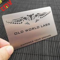 China Personalized Laser Cut Business Card With Logo Custom Digital Luxury Hollow Out Black/Silver/Gold Metal Card Printing for sale