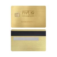 China All in One 24K Gold Smart Social Media Blank Metal Digital Business Card and NFC Credit Card With Magnet strip for sale