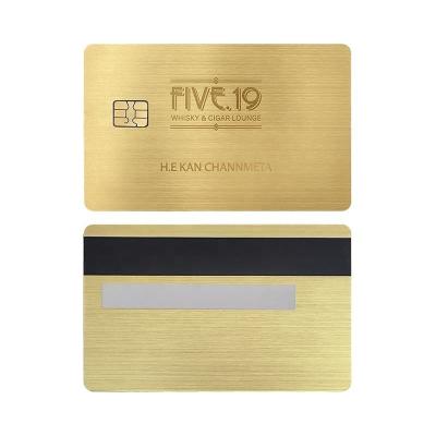China All in One 24K Gold Smart Social Media Blank Metal Digital Business Card and NFC Credit Card With Magnet strip for sale