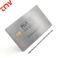 China All in One 24K Gold Smart Social Media Blank Metal Digital Business Card and NFC Credit Card With Magnet strip for sale