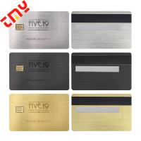 China All in One 24K Gold Smart Social Media Blank Metal Digital Business Card and NFC Credit Card With Magnet strip for sale
