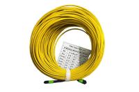 China OS2 MPO APC Female SM 3.0mm Type B 3D Tested MPO MTP Trunk Cables for sale