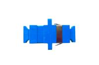 China ABS CATV SC Simplex Adapter SC UPC SX SM Fiber Optic Cable Adapter Blue for sale