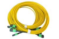 China SM OS2  8F 12F 24F Male Female Type A 100% tested MPO MTP Fiber Cable for sale
