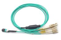 China Harness Breakout Fan Out MPO MTP Cable OM1 OM2 OM3 OM4 Fiber mode for sale