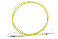 China Yellow LSZH DIN To DIN Fiber Optic Patch Cords Single Mode Simplex Patch Cord for sale