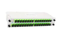 China RoHS Fiber Optic PLC Splitter 1x32 SC APC Splitter LGX Cassette FTTH for sale