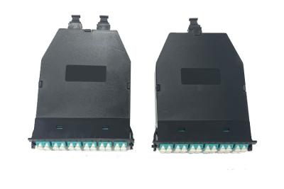 China MPO MTP To LC Cassette 50/125 Multimode OM4 Fiber Optic Cassette Type A for sale