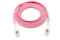 China LC UPC Duplex OM4 Multimode Fiber Optic Patch Cords LSZH Jacket With FTTH for sale