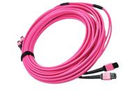 China 12 Core MM OM4 Fiber Cable Male Female 5M Single 4.0mm 5.0mm 3.0mm Polarity B for sale