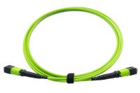China Lemon Green MPO MTP Cable Custom Length Multimode Fiber Optic OM5 Patch Cord for sale