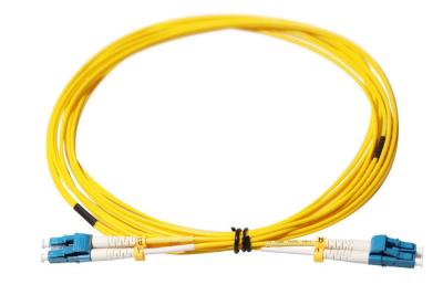 China LC UPC To LC UPC Patch Cord 9/125um Singlemode Duplex LSZH Patch Cord 3.0mm for sale