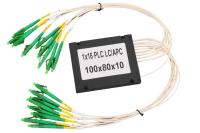 China 2.0mm LC UPC Singlemode Fiber Optic PLC Splitter 1x16 1x32 Splice Pigtailed ABS Module for sale