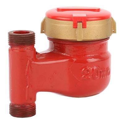 China Rotary Disc Vertical Cold Water Meter DN15-25mm for Vertical Pipes with ISO4064 Compliance and 1.0MPa Pressure Rating for sale