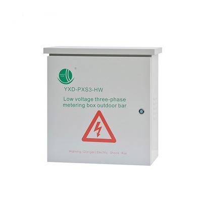 China Three-Phase Outdoor Low-Voltage Metering Box with Metal Enclosure - 400V 60A IP43 Rated for Industrial Use for sale