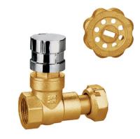 China Brass Security Shut-Off Valve with Locking Mechanism for Public Restrooms and Multi-Tenant Water Control - High Pressure Brass Construction for sale