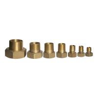 China Brass Water Meter Connector Set with Food-Grade Washers - DN15mm to DN50mm Sizes for Digital/Analogue Systems for sale
