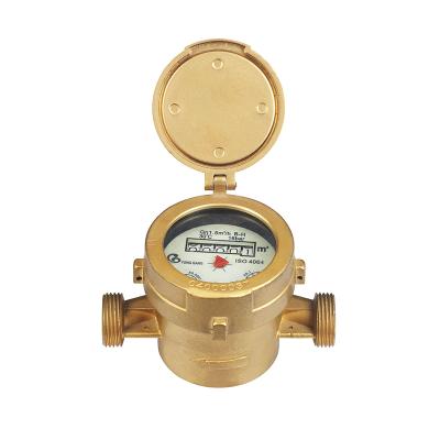 China Single Jet Residential Water Meter Ø15mm with 1.5 m³/h Rated Flow and ISO 4064 Class B Accuracy for Cold Water Applications for sale