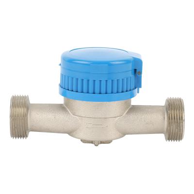 China Single Jet Dry Disc Water Meter 15-25mm ISO 4064 Class B for Cold/Hot Water up to 90°C for sale