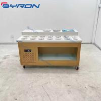 China Commercial Countertop Refrigerator 350L Direct Cooling R290 Hotpot Condiment Station for sale
