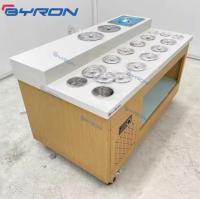 China Commercial Countertop Refrigerator 350L Direct Cooling R290 Hotpot Condiment Station for sale