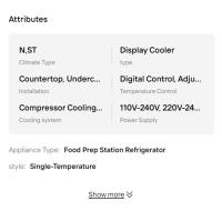 China Commercial Countertop Refrigerator 350L Direct Cooling R290 Hotpot Condiment Station for sale