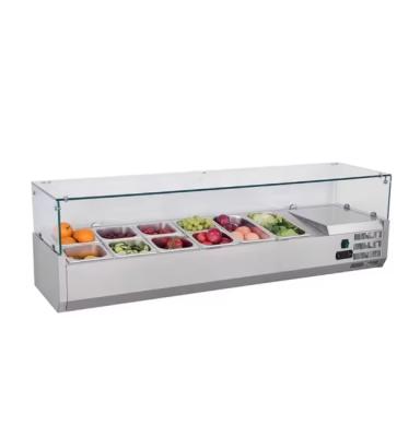 China Refrigerated Salad Bars Commercial Customizable Salad Bar Display for sale
