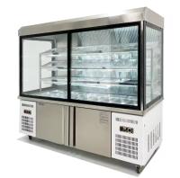 China Malatang Hot Pot Open Display Fridge 1200mm Restaurant Fresh Open Air Refrigerator for sale