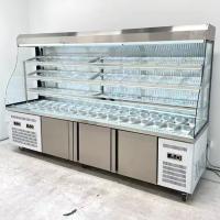China Malatang Hot Pot Open Display Fridge 1200mm Restaurant Fresh Open Air Refrigerator for sale
