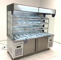 China Malatang Hot Pot Open Display Fridge 1200mm Restaurant Fresh Open Air Refrigerator for sale