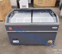 China Commercial EU Island Chest Freezer Manual Temperature Control 24/7 Convenience Store for sale