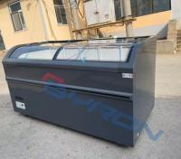 China Commercial EU Island Chest Freezer Manual Temperature Control 24/7 Convenience Store for sale