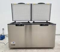 China Stainless Steel Commercial Chest Freezer 350L to 860L Supermarket Ice Cream Deep Freezer 220V for sale