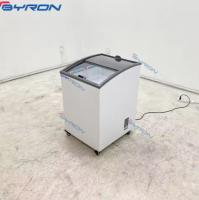China Commercial Ice Cream Freezer Sliding Glass Top Chest Freezer 105L 220V for sale