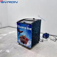China Commercial Ice Cream Freezer Sliding Glass Top Chest Freezer 105L 220V for sale