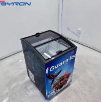 China Commercial Ice Cream Freezer Sliding Glass Top Chest Freezer 105L 220V for sale