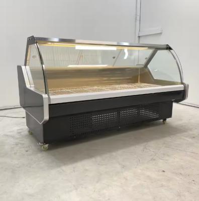 China Undercounter Commercial Fish Deli Cooler Showcase Display Fridge 450L 220V for sale