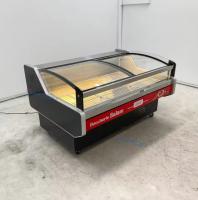 China Customizable Meat Display Cooler Lighting Adjustable Meat Display Refrigerator for sale
